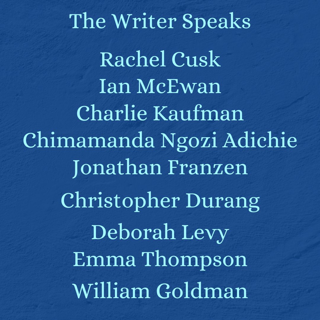 The Writer Speaks - Kaufman - Durang - Adichie and more. - James Hutchison